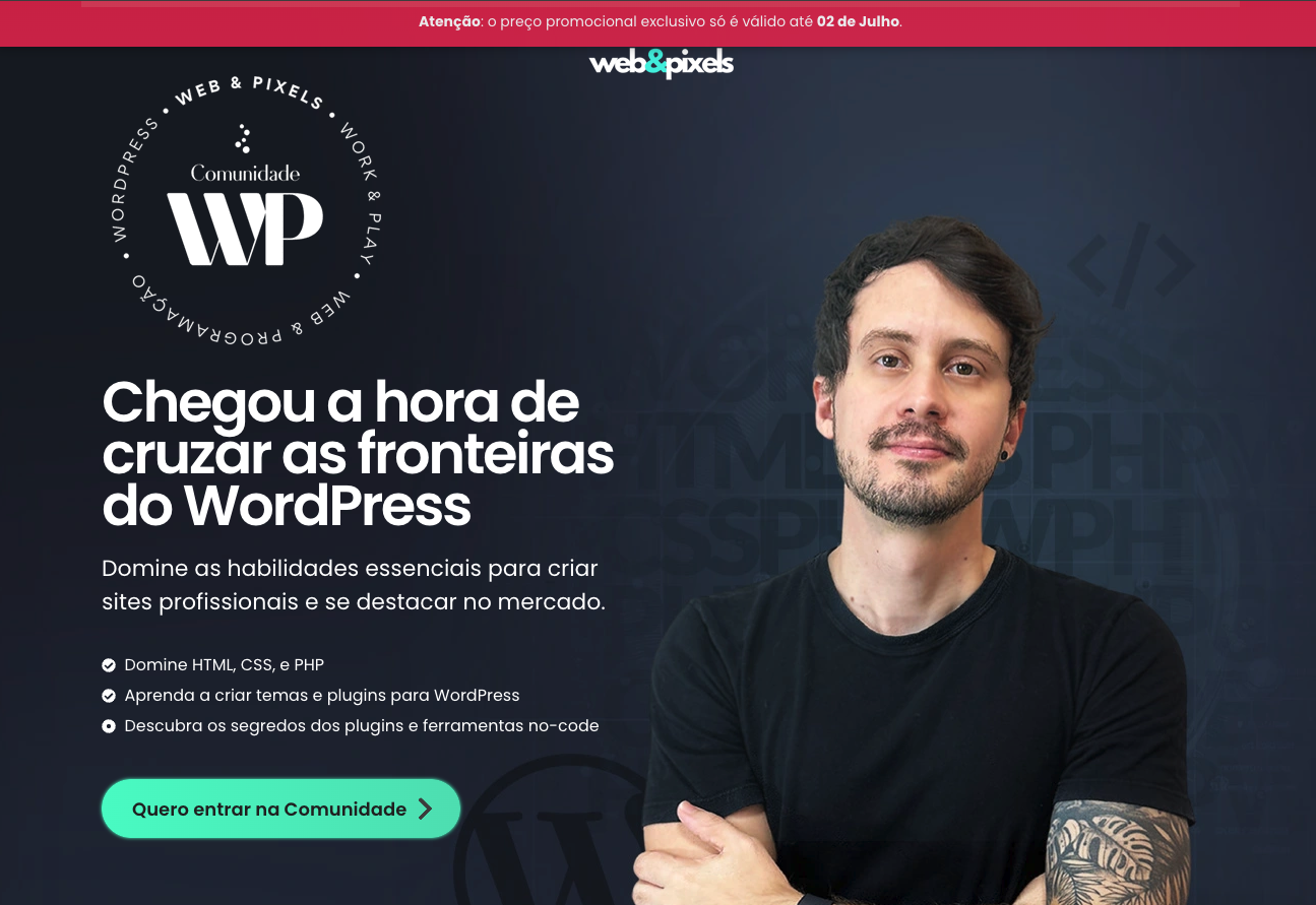 Curso de Desenvolvimento Web para WordPress - StackWP - Web&Pixels